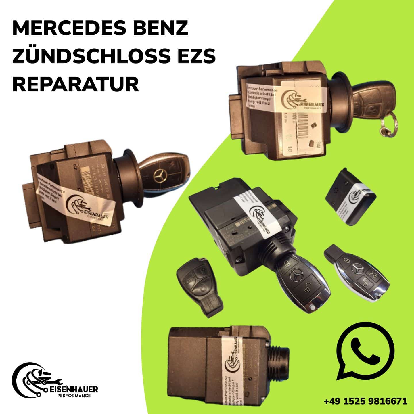 Mercedes W204 EZS ELV EIS Zündschloss Professionell Reparatur