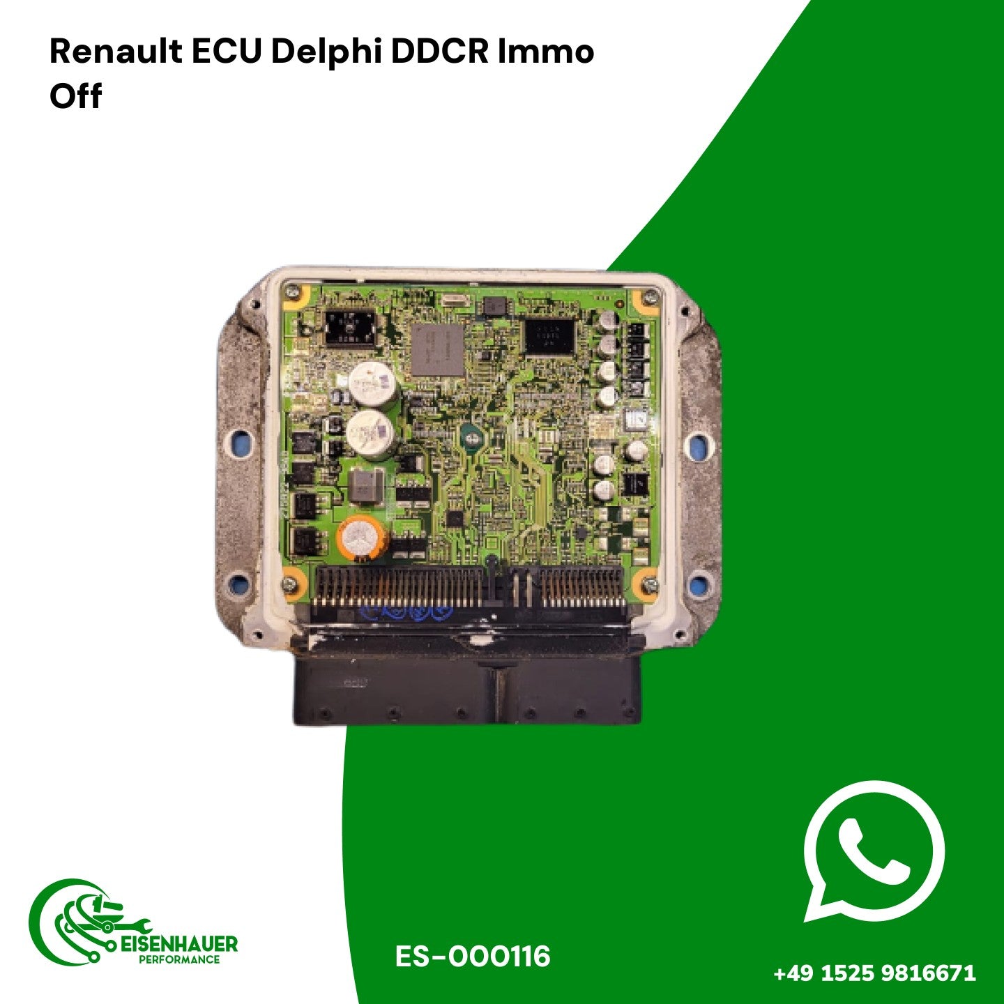 Renault ECU Delphi DDCR Immo Off